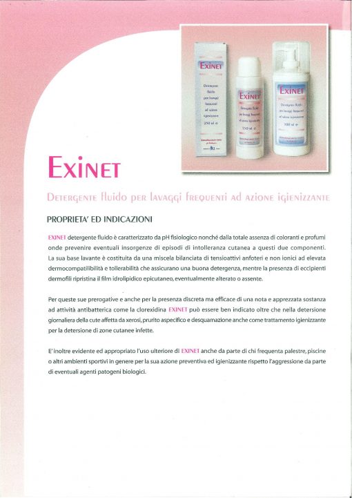 BM – EXINET Detergente Fluido 500 ml. – BM Farmaceutici Srl